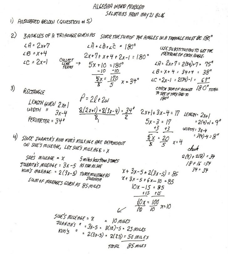 Algebra: Mixture Problems Algebra Chemistry Math Examples Shortcuts ...
