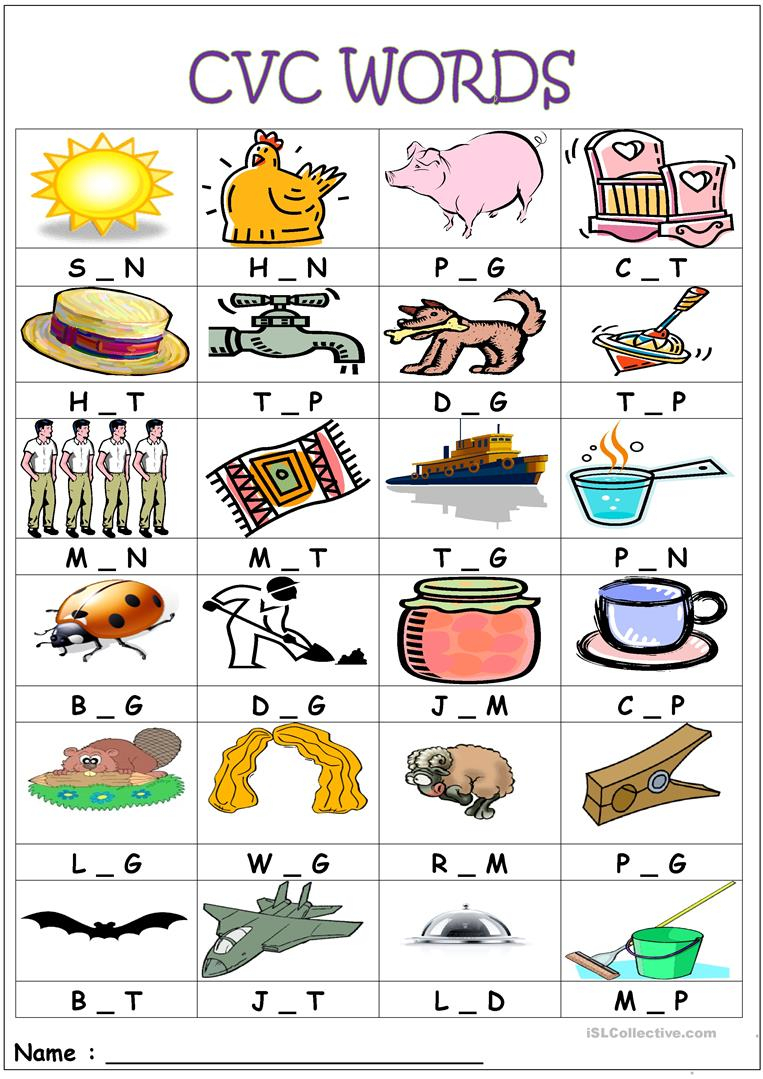 Preschool Letter J In My World J Cvc Words Free Printable Word Ending