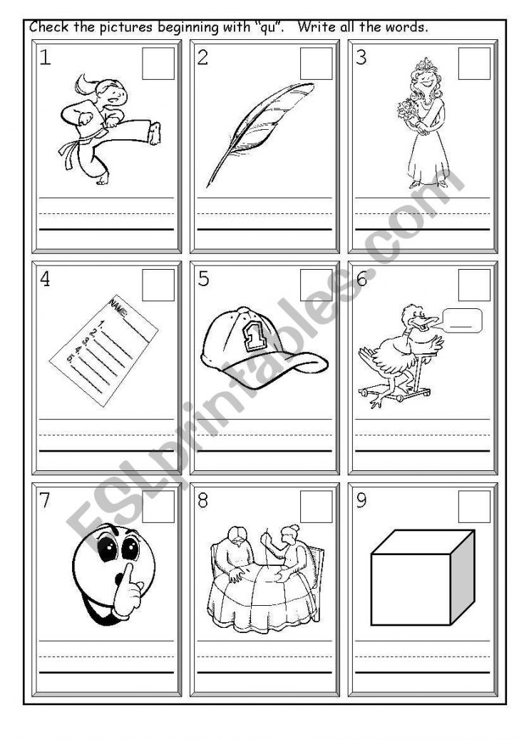 English Worksheets: Phonics Qu | Qu Worksheets Printable - Printable ...