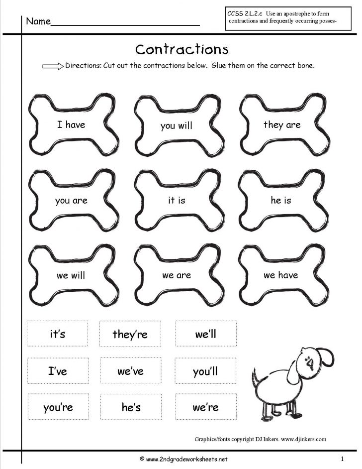 Free Contractions Worksheets And Printouts | Free Printable ... Free Contractions Worksheets And Printouts | Free Printable ...