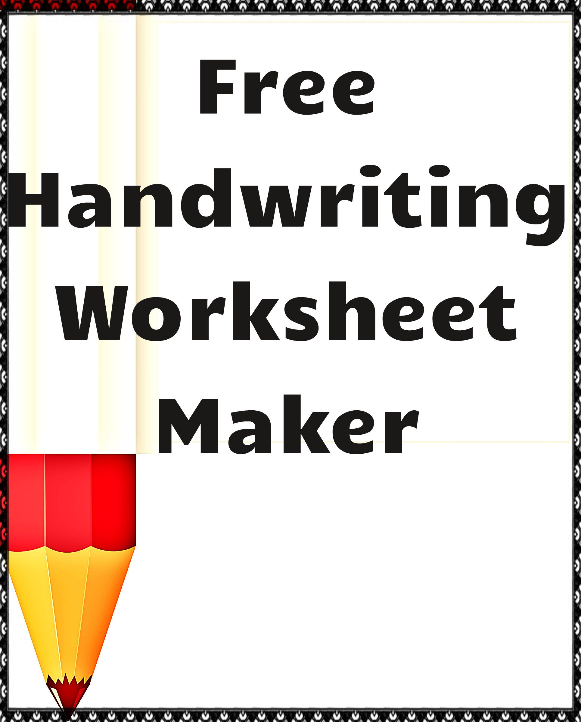 Printable Worksheet Maker Printable Worksheets