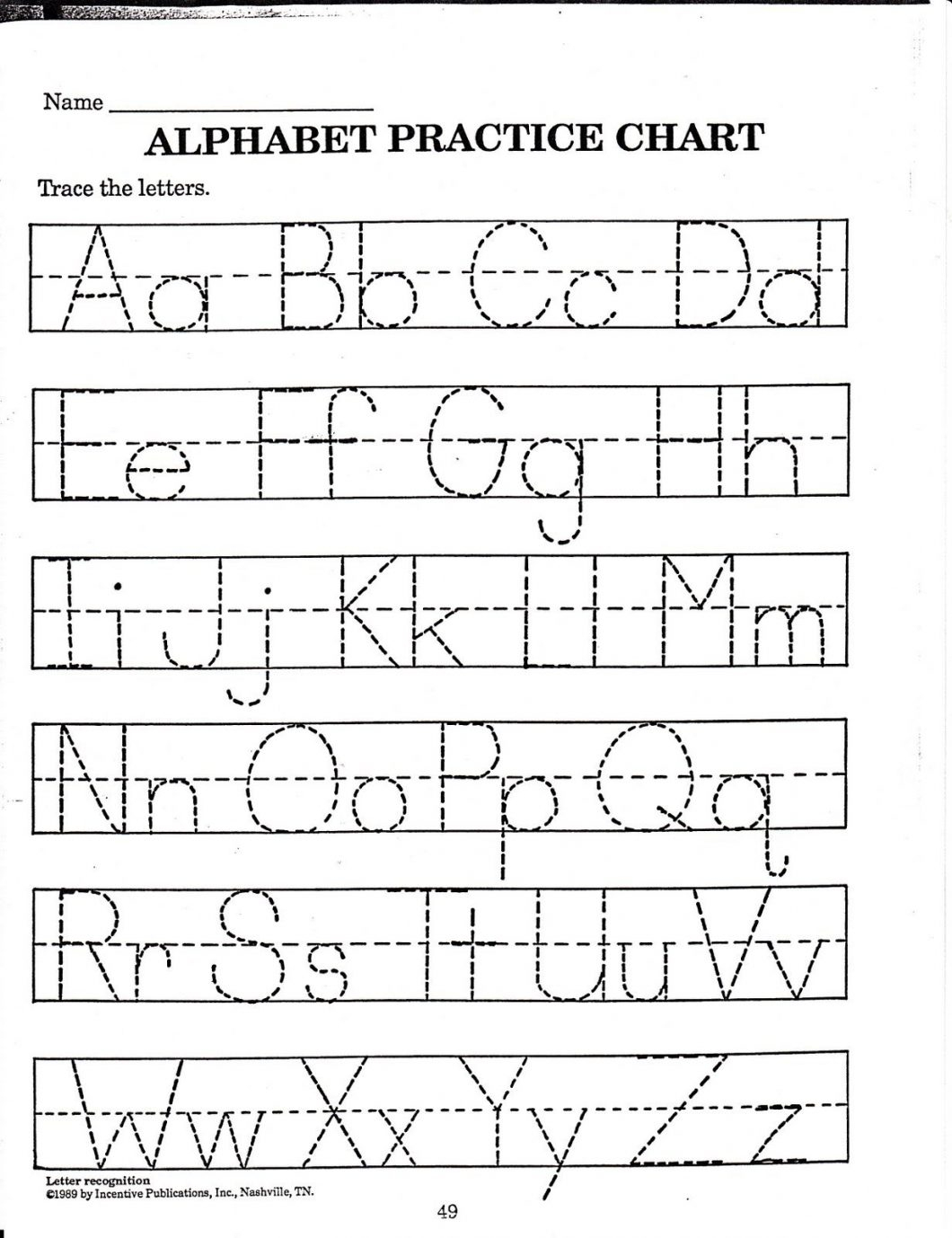 Kindergarten Handwriting Practice Worksheet Printable Manuscript 