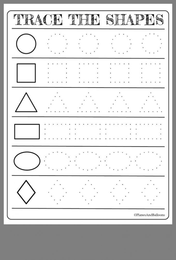 Free Printable Shapes Worksheets For Toddlers And Preschoolers Free