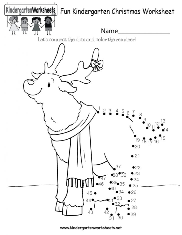 Fun Christmas Worksheet - Free Kindergarten Holiday Worksheet For Kids ...
