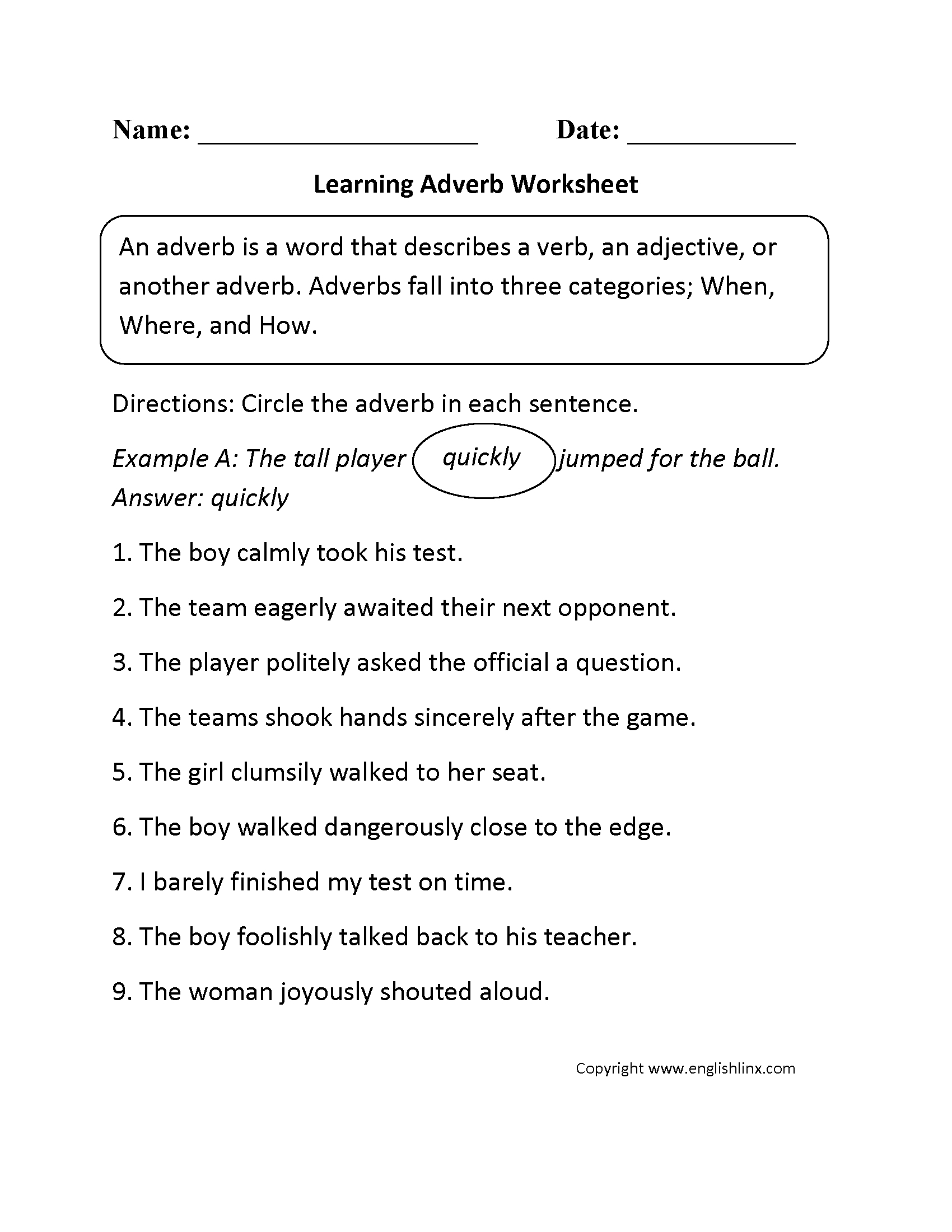 Free Printable Parts Of Speech Worksheets Printable Worksheets Free Printable Parts Of Speech Worksheets Printable Worksheets