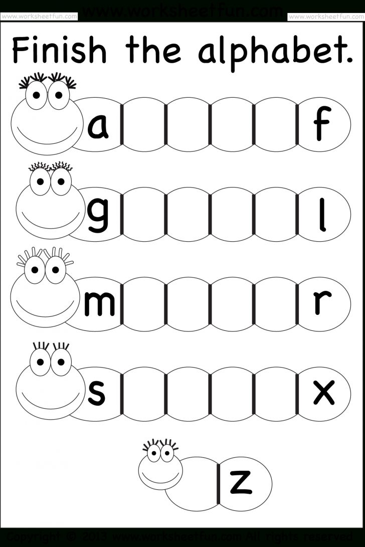 Missing Lowercase Letters – Missing Small Letters – Worksheet / Free ...