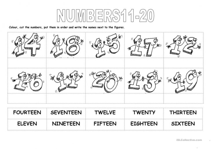 Numbers 11-20 Worksheet - Free Esl Printable Worksheets Madeteachers ...