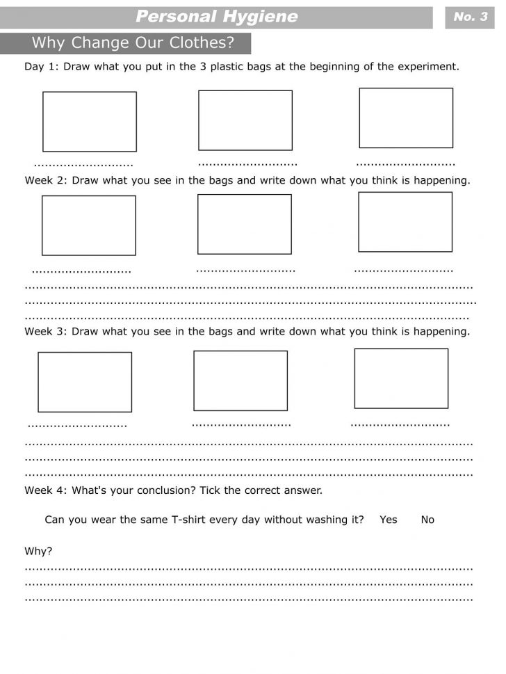 Personal Hygiene Worksheets For Kids 3 | Personal Hygiene | Personal ...