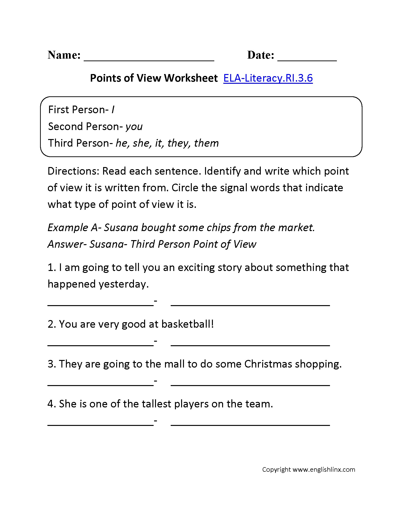 3Rd Grade Language Arts Worksheets Printables Printable Worksheets