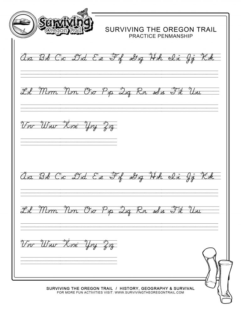 Practice Penmanship – Free Abc's Printable Cursive Writing Worksheet ... Practice Penmanship – Free Abc's Printable Cursive Writing Worksheet ...