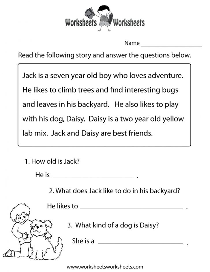 Reading Comprehension Practice Worksheet | Education | Free Reading ...