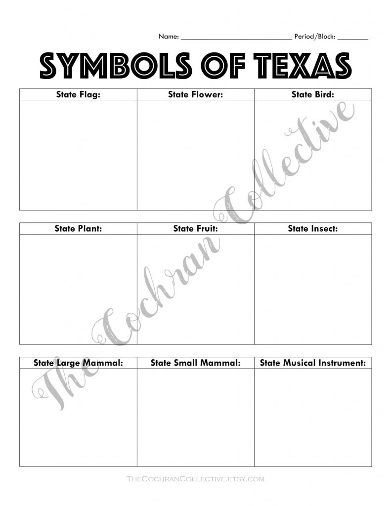 Texas History Worksheets Printable - Printable Worksheets