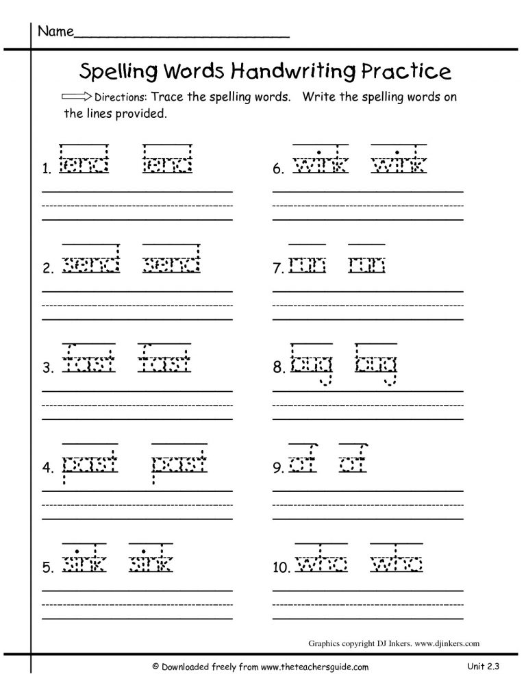 Wonders First Grade Unit Two Week Three Printouts - Free Printable ...