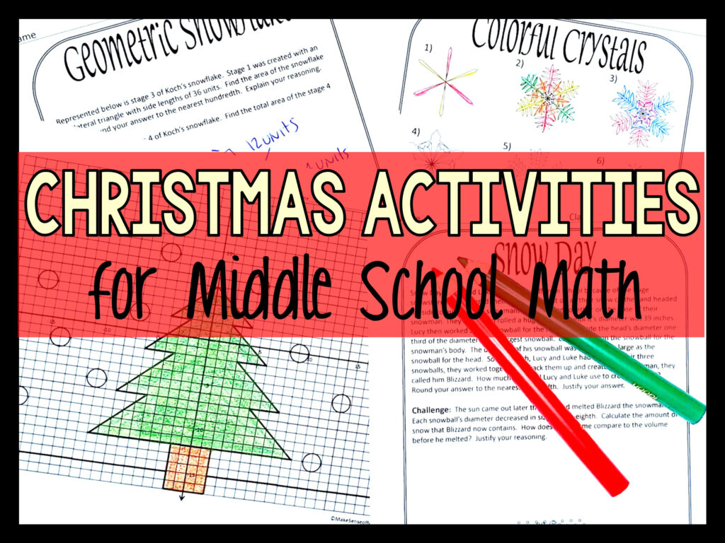 Christmas Worksheets For Middle Schoolers - Printable Worksheets
