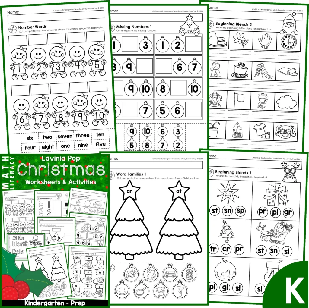 Christmas Worksheets For 1st Grade - Printable Worksheets