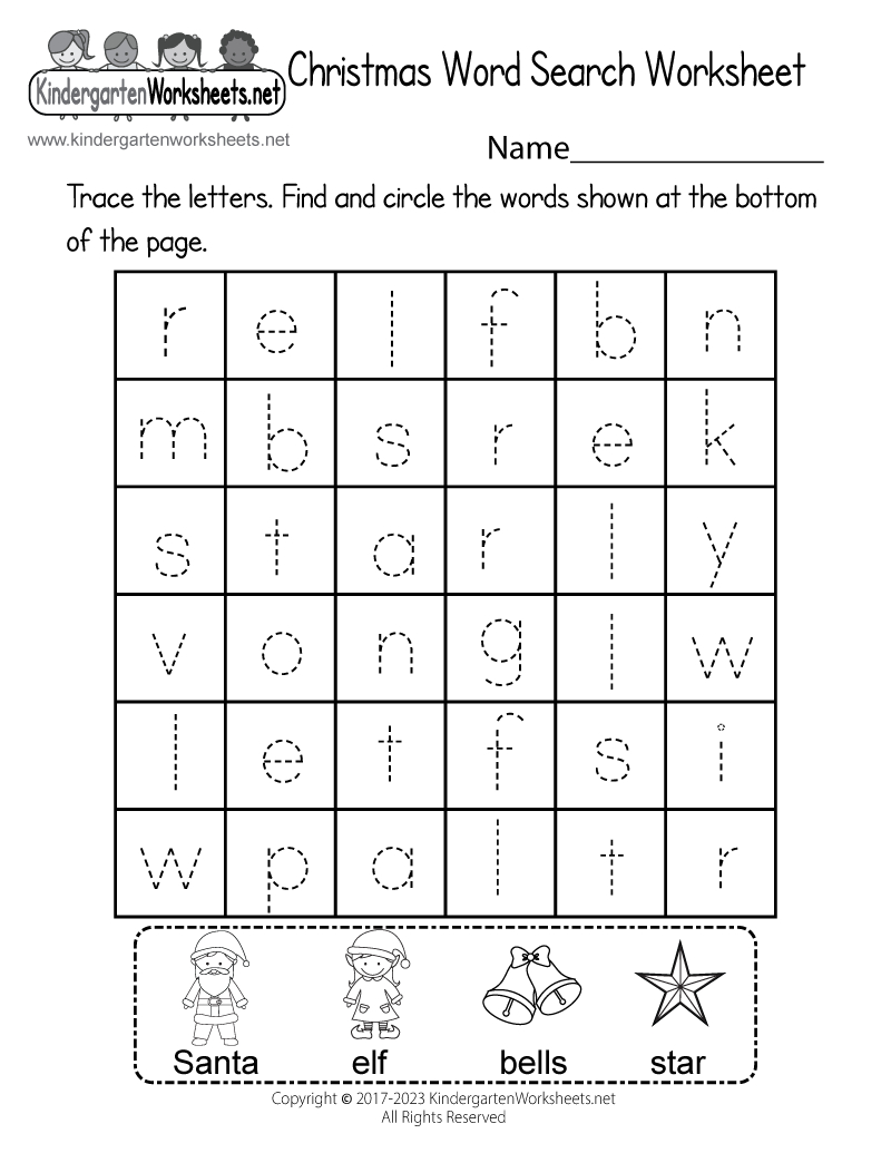 Christmas Picture Search Worksheets - Printable Worksheets