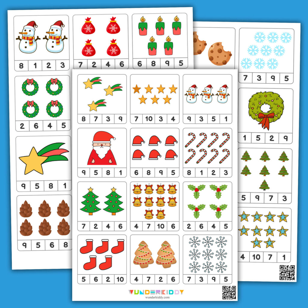 Christmas Counting Worksheets Kindergarten - Printable Worksheets
